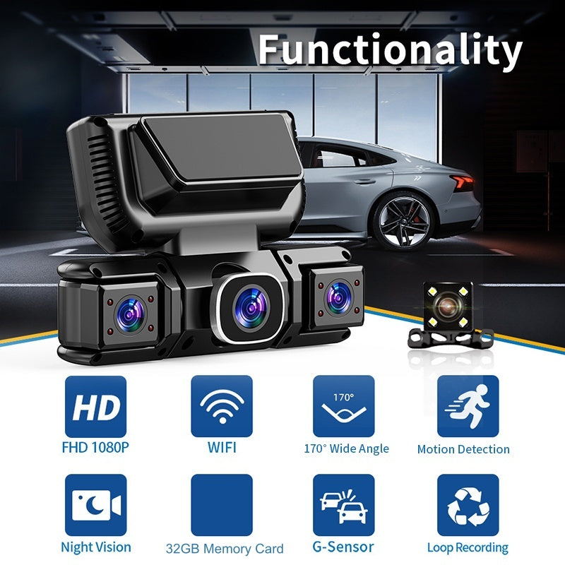 4-kanals bilkamera med WiFi och mörkerseende – mapeelow